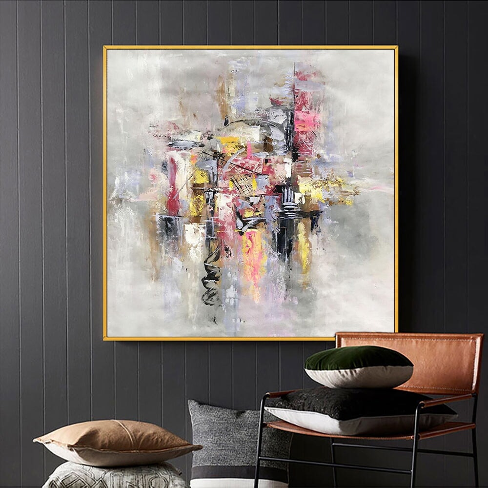 Sakura Abstract Wall Art - Sakura Abstract Art - Paints Lab