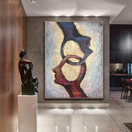 Union Canvas - Union Abstract Canvas Wall Art - Paints Lab