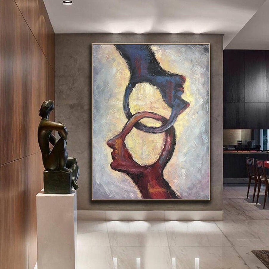 Union Canvas - Union Abstract Canvas Wall Art - Paints Lab