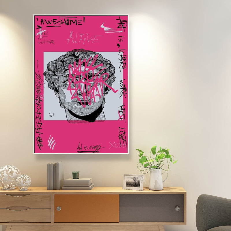 David Graffiti Painting - David Graffiti Art Wall Painting