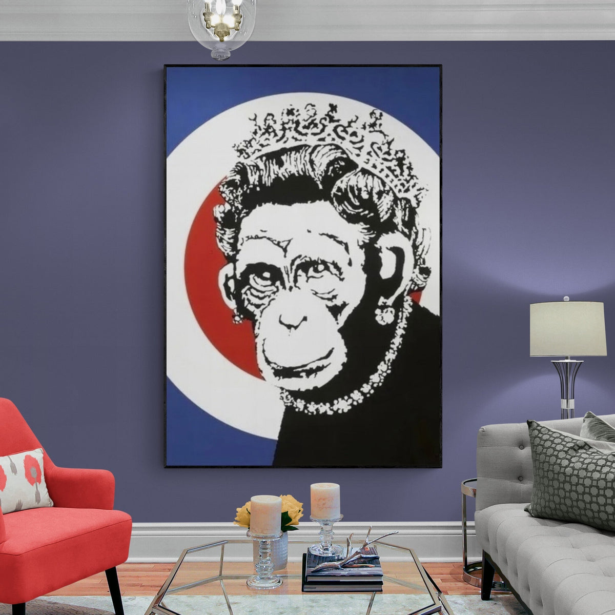 Monkey Queen Graffiti Art - Monkey Queen Painting - Paints Lab