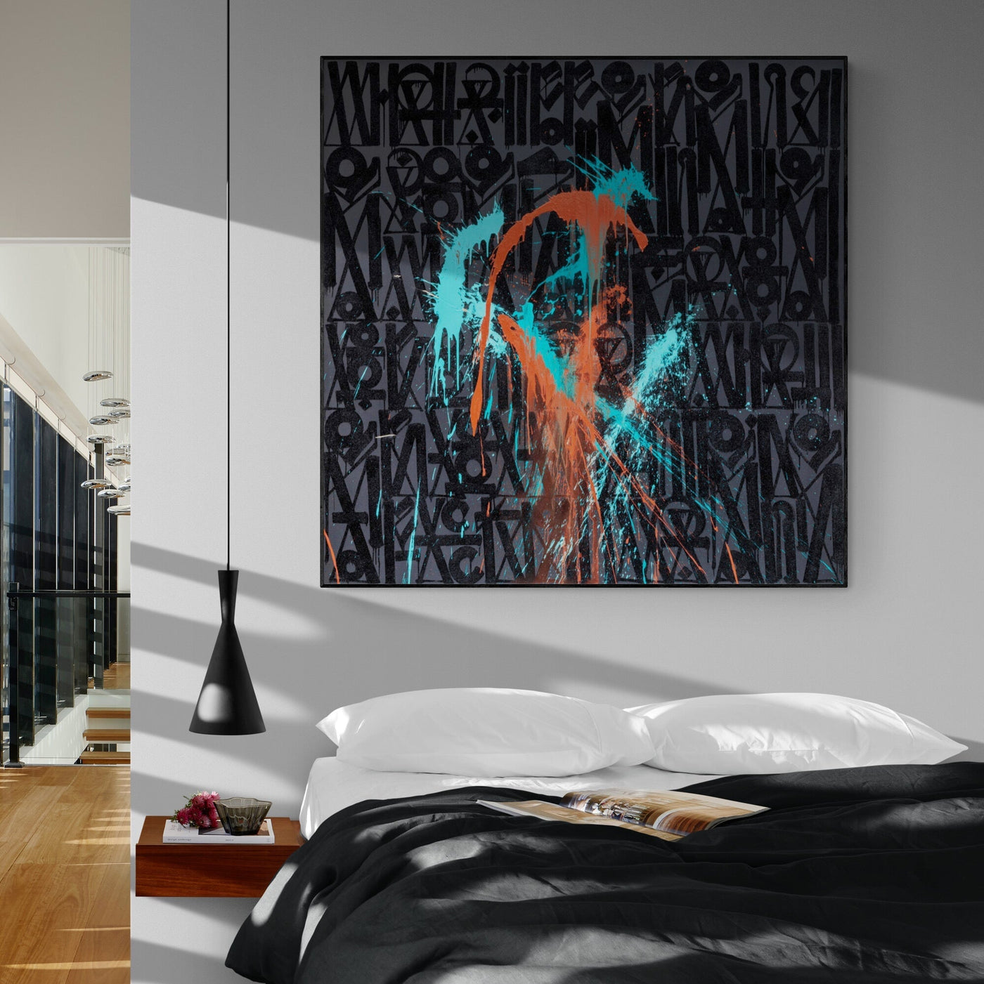 Calligraffiti with Paint Splashes - Calligraffiti Graffiti Art