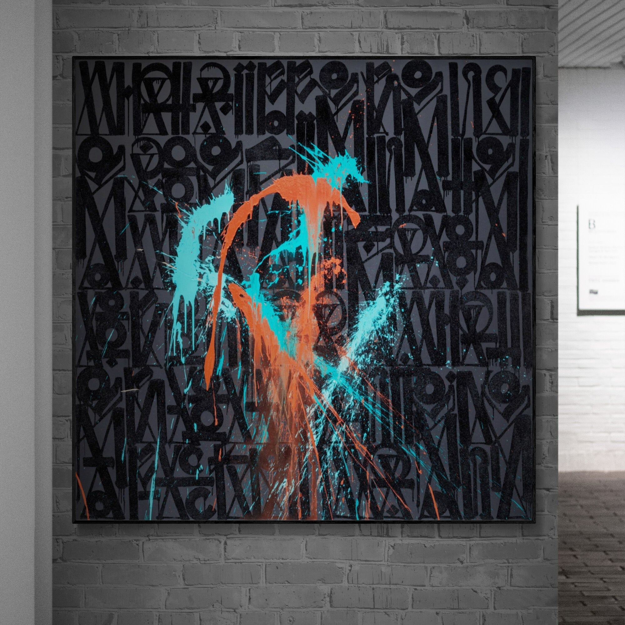 Calligraffiti with Paint Splashes - Calligraffiti Graffiti Art