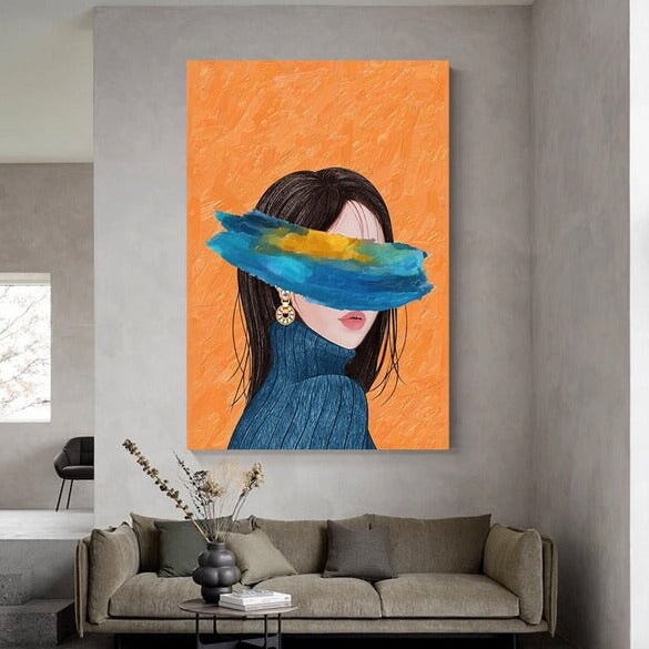 Modern Girl Abstract Wall Art