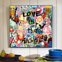 Love is The Answer Painting - Love Painting - Paints Lab