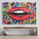 Lips Graffiti Art - Lips Graffiti Wall Art - Paints Lab